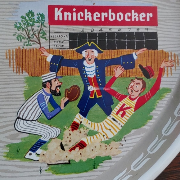 Vintage | Dining | Vintage Knickerbocker Round Beer Tray | Poshmark